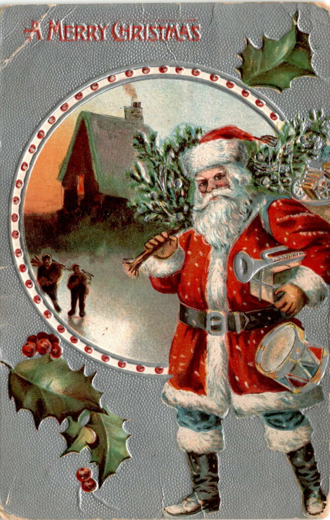 vintage holiday nostalgia Merry Christmas festive greeting whimsical ...