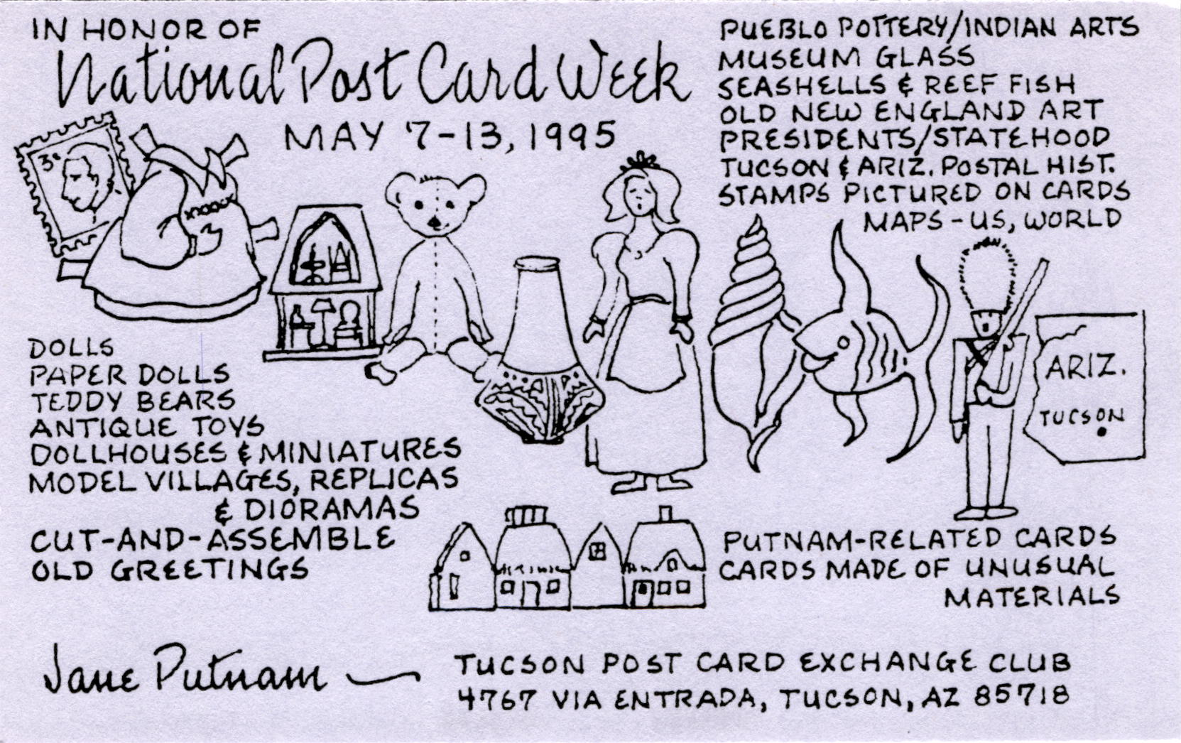 PUEBLO POTTERY, INDIAN ARTS, MUSEUM GLASS, Postcard - Online Postcard ...