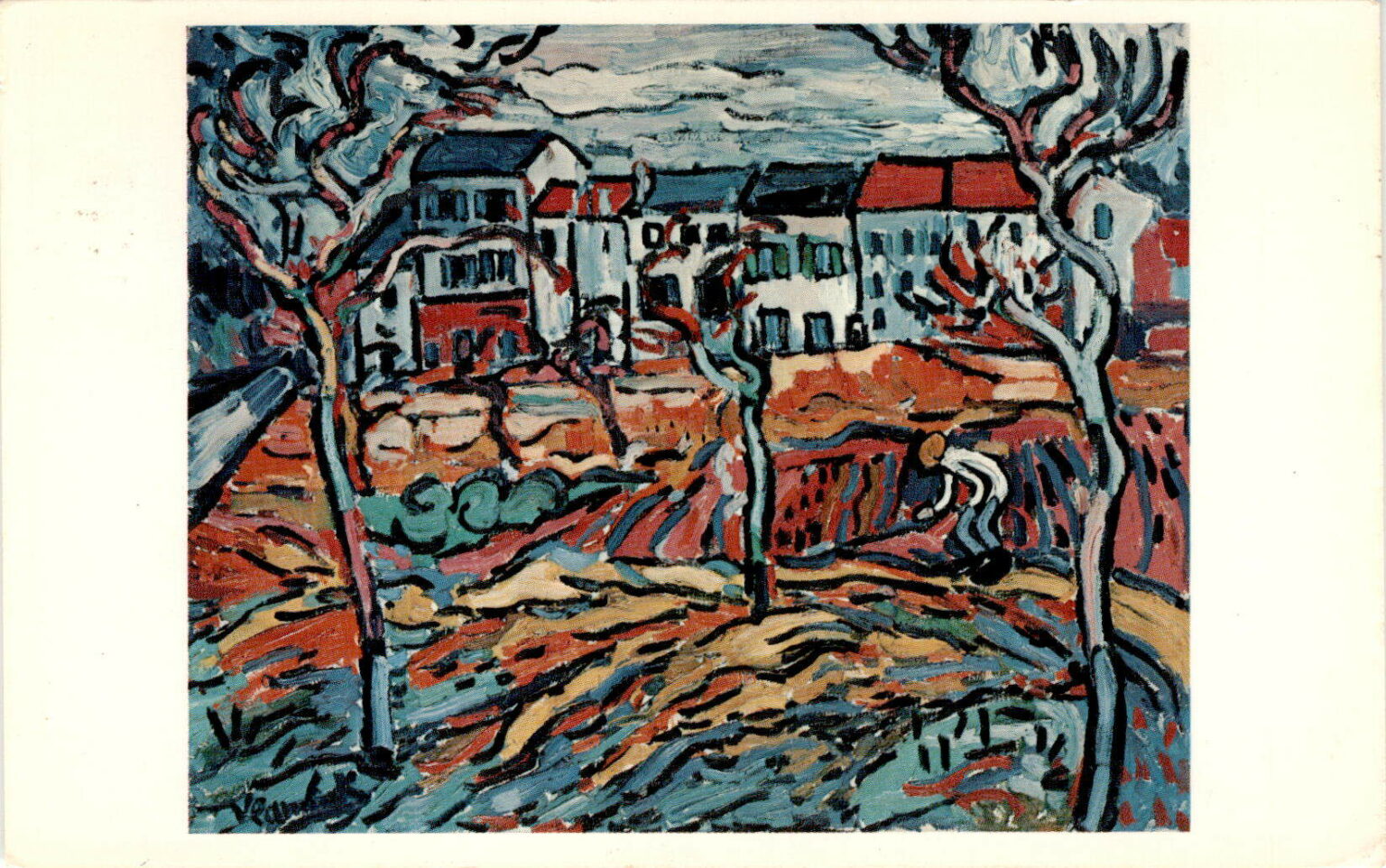 Maurice de Vlaminck, Houses at Chatou, The Art Institute of Chicago ...
