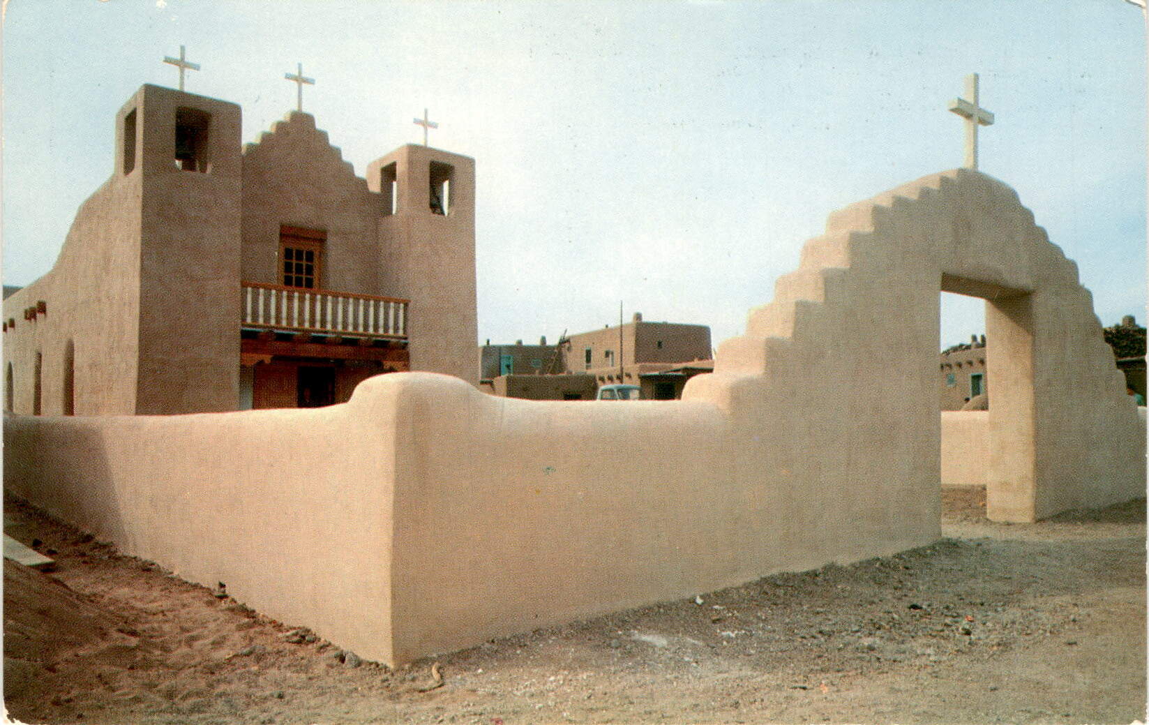 Taos Pueblo, Taos, New Mexico, Spanish adobe construction, George ...